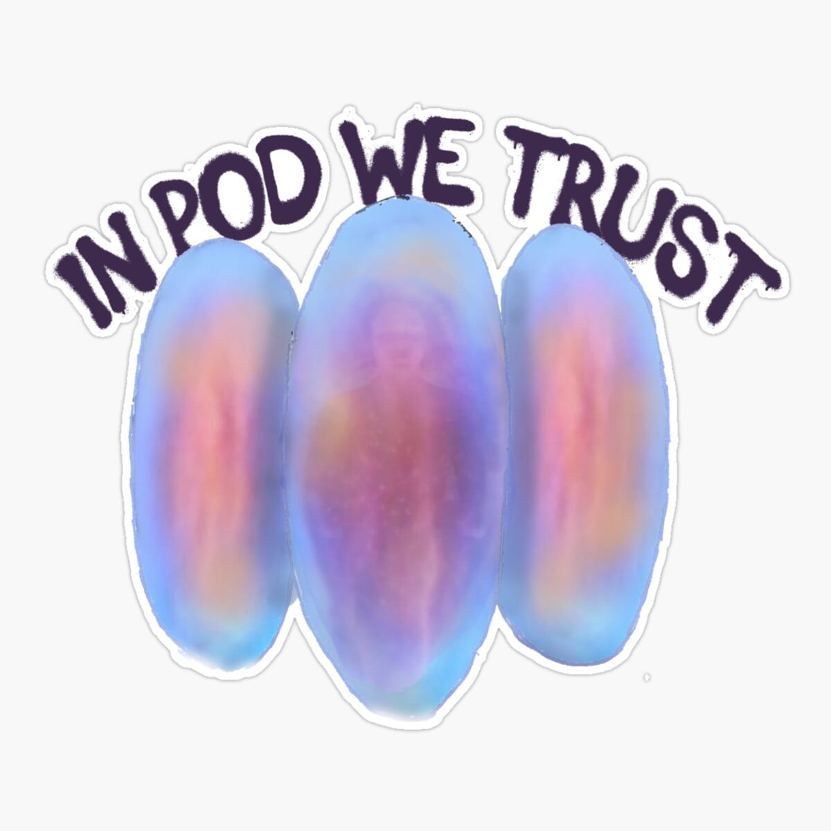 Maneki In Pod We Trust Roswell New Mexico Pod Squad Sticker, Phone ...