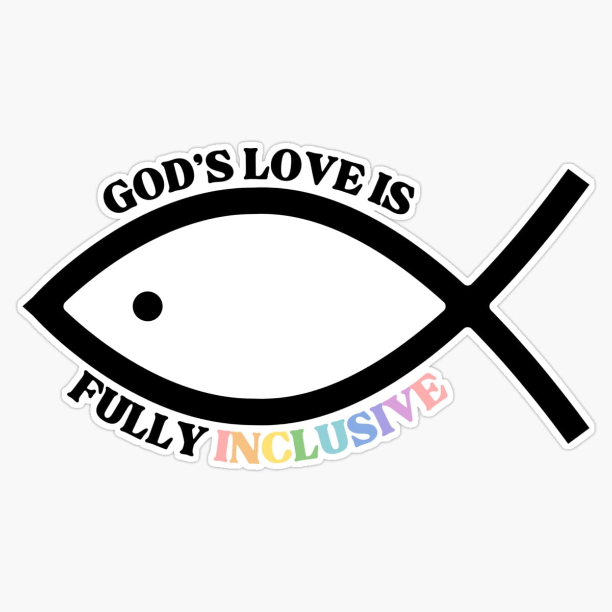 Maneki Inclusive Ichthys Fish Er, Phone Decal Water Bottle Stickers Car Decals, Funny Birthday ...