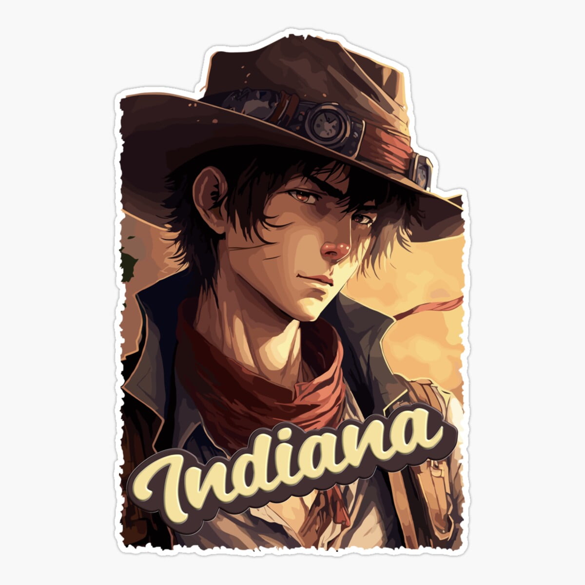 Maneki Indiana: Hoosier Heartthrob Sticker, Phone Decal Water Bottle ...