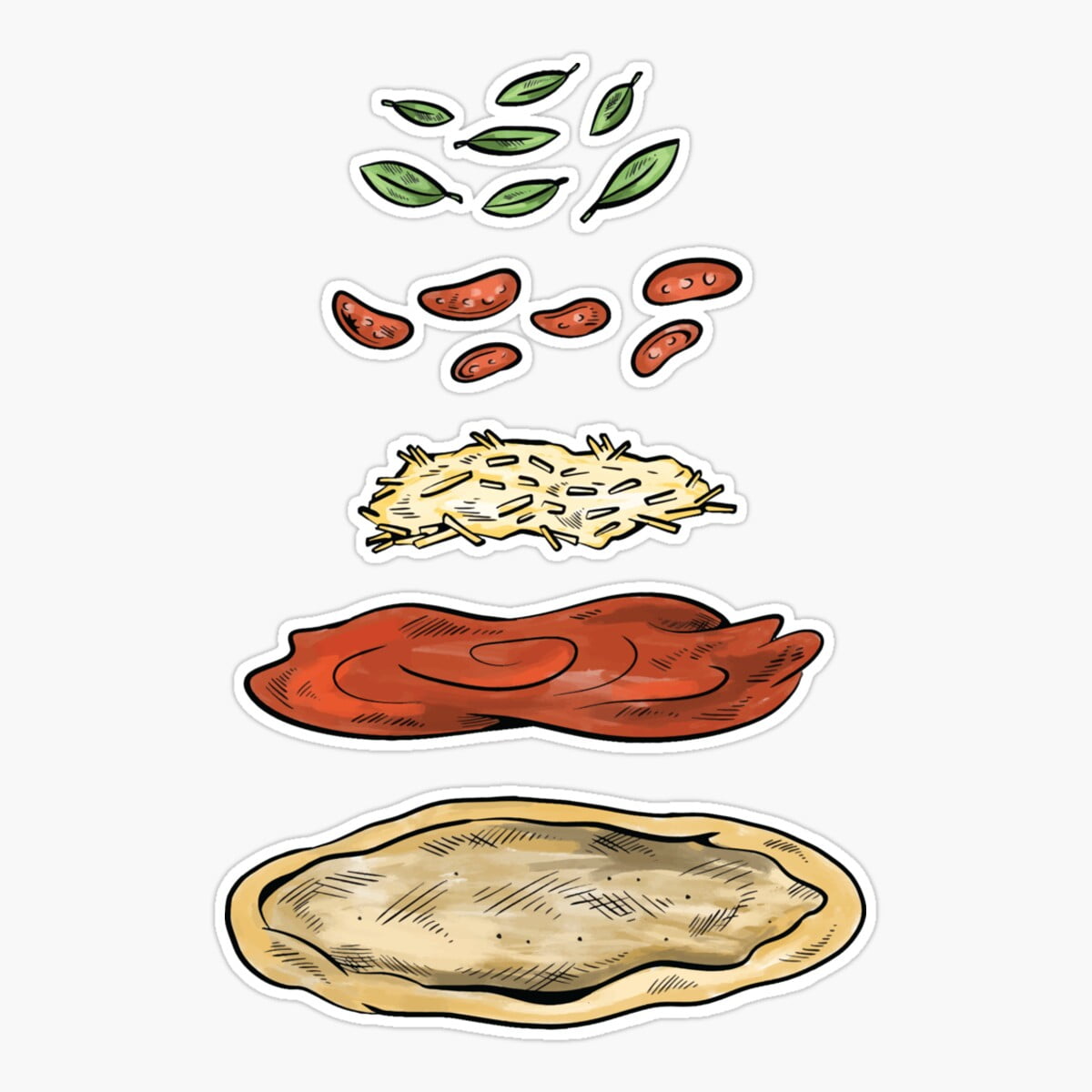 Maneki Ingredients | Recipe Sticker, Phone Decal Water Bottle Stickers ...