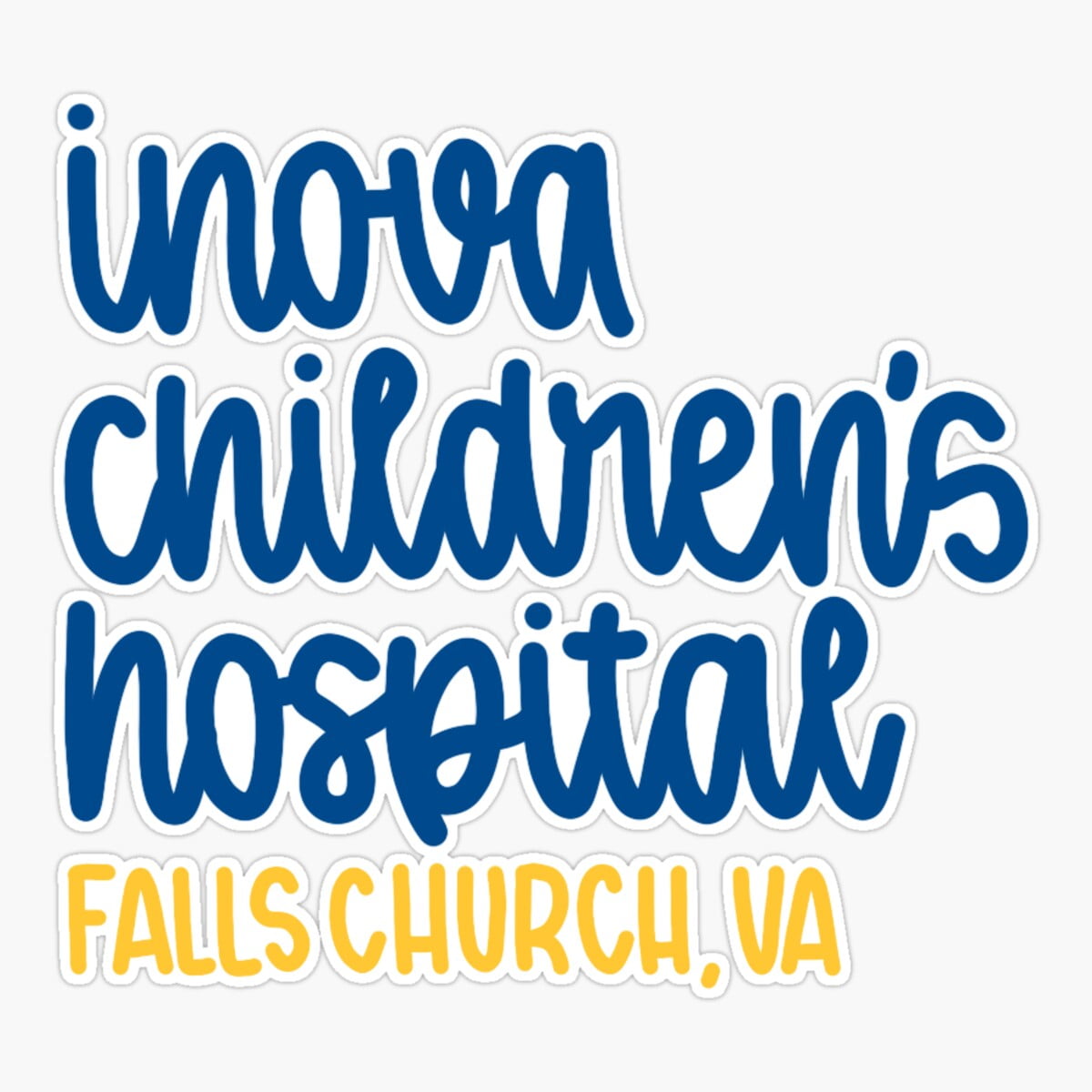 Maneki Inova Children'S Hospital Er, Phone Decal Water Bottle Stickers ...