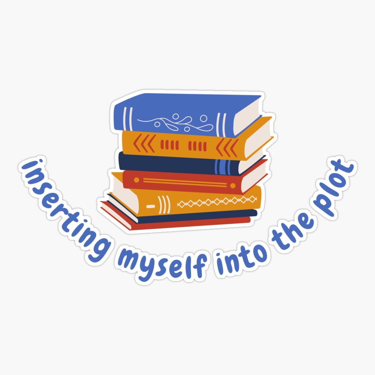 Maneki Inserting Mysel Into The Plot Sticker, Phone Decal Water Bottle Stickers Car Decals ...