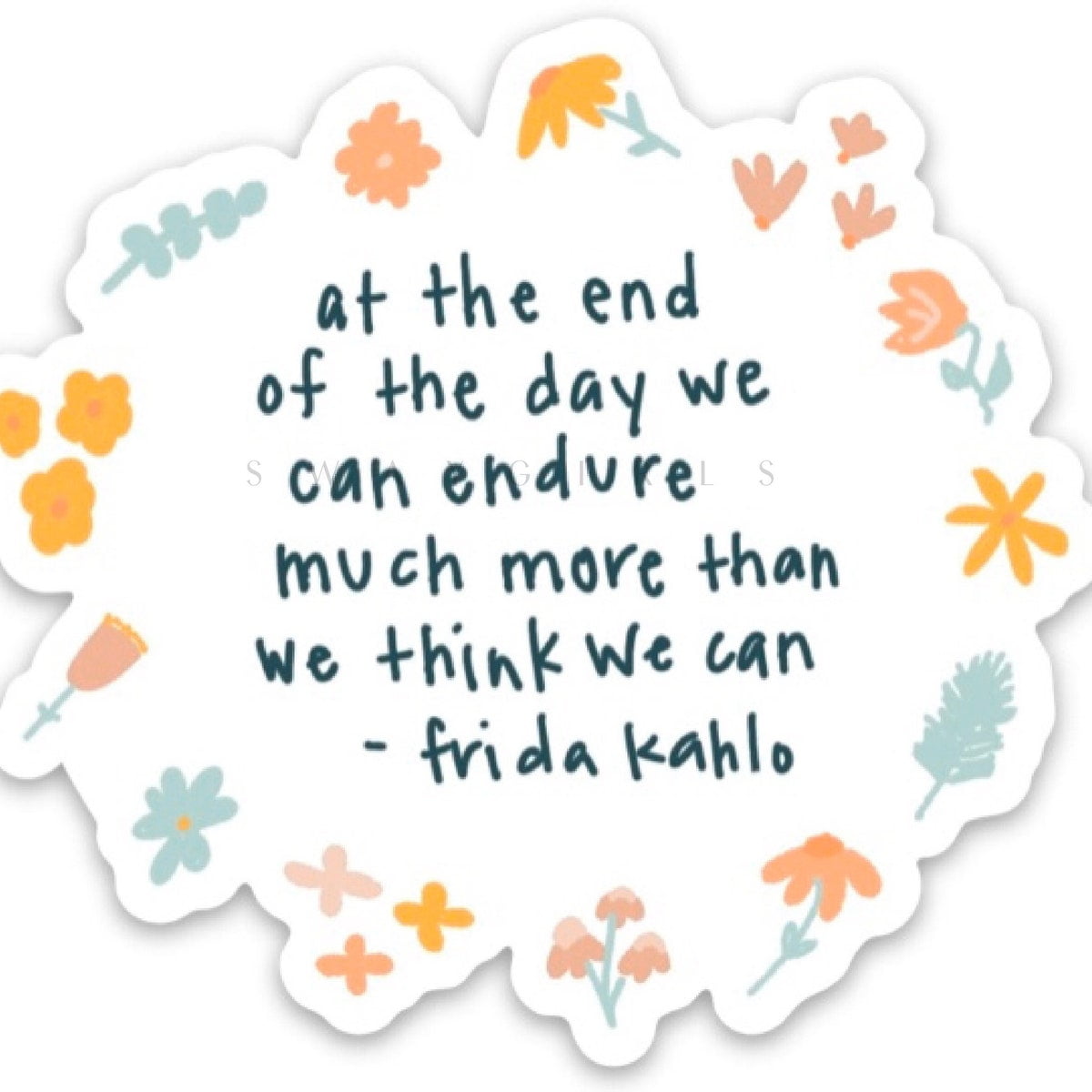 Maneki Inspirational Sticker Frida Kahlo Quote Waterproof Vinyl Decals ...