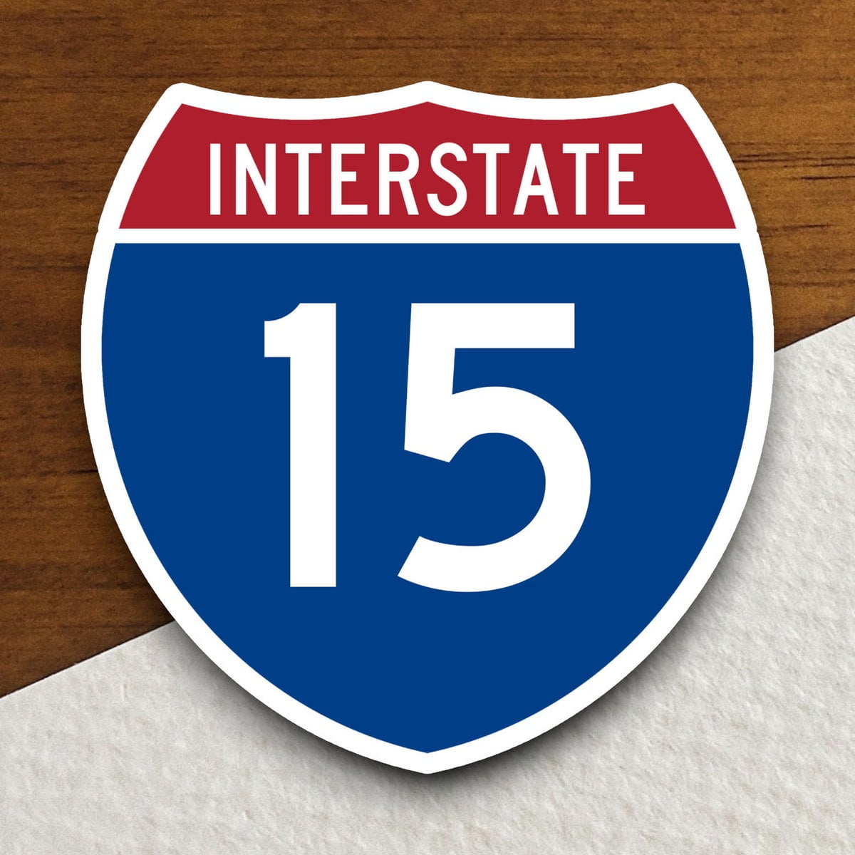 Maneki Interstate Route 15 Sticker, Interstate Highway Sign Expressway ...