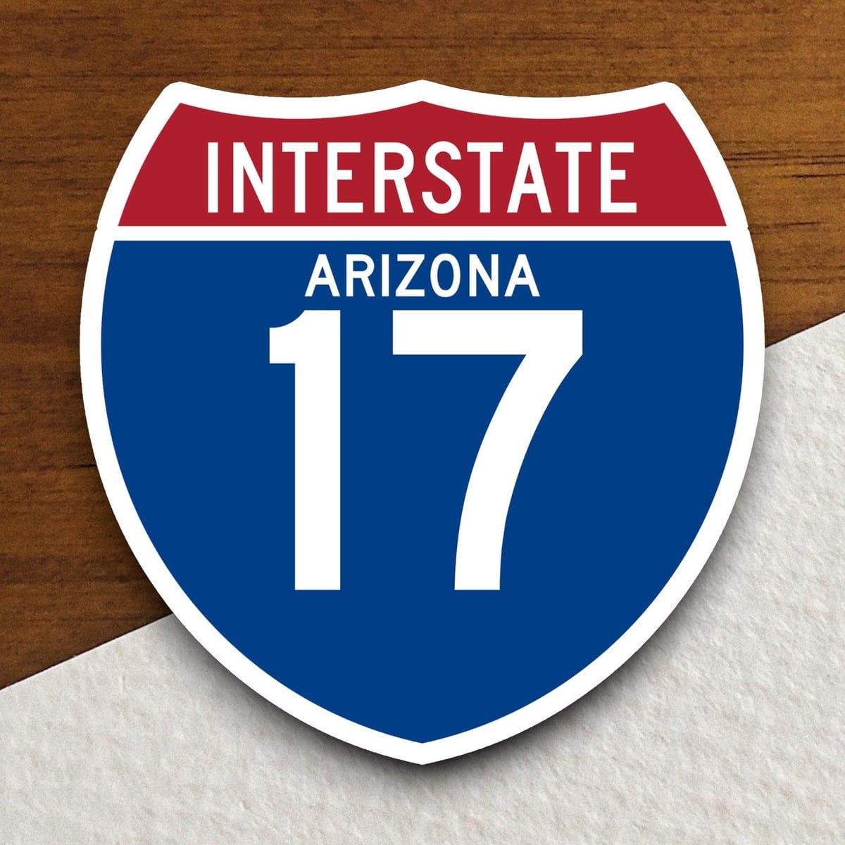 Maneki Interstate Route 17 Arizona Sticker, Interstate Highway Sign ...