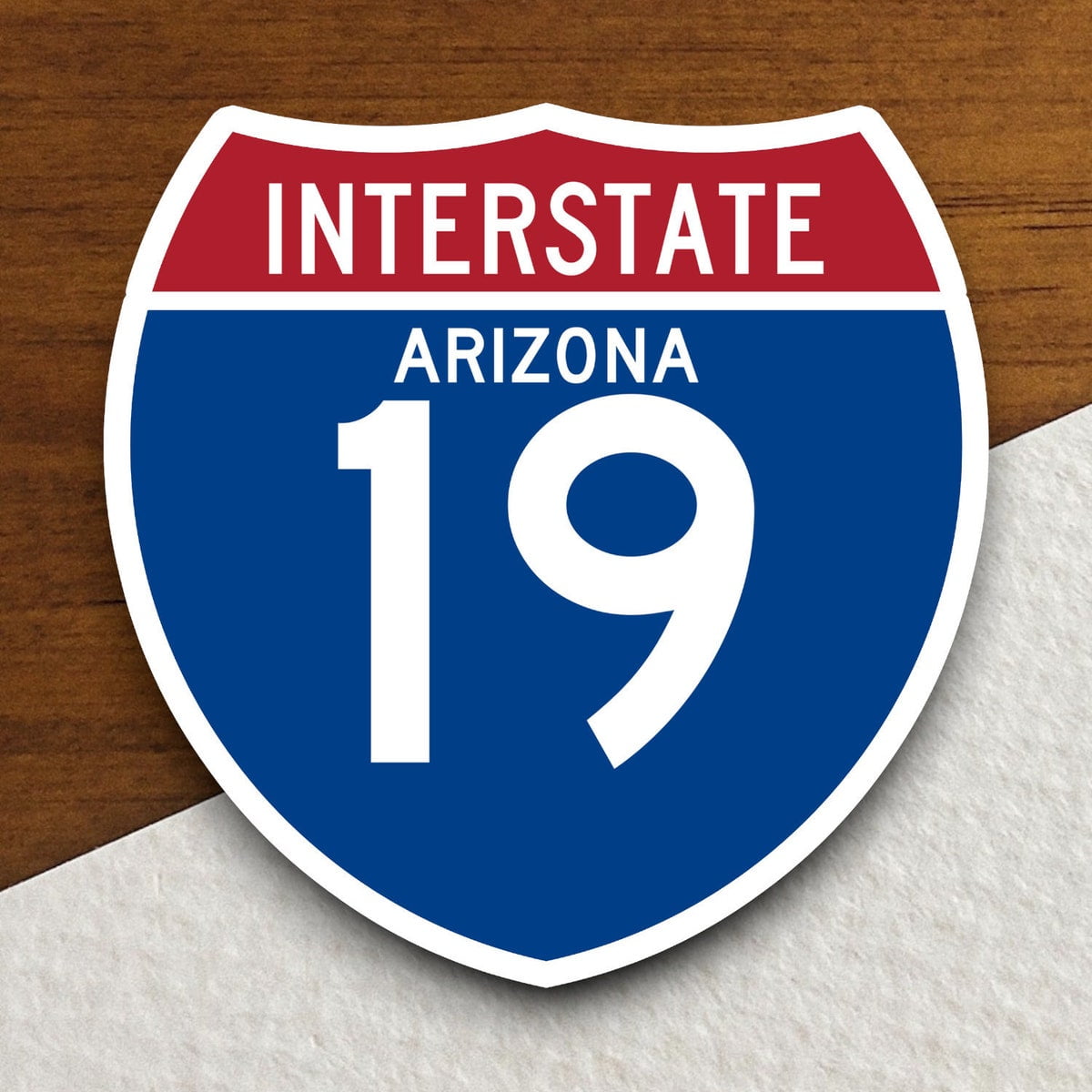 Maneki Interstate Route 19 Arizona Sticker, Interstate Highway Sign ...