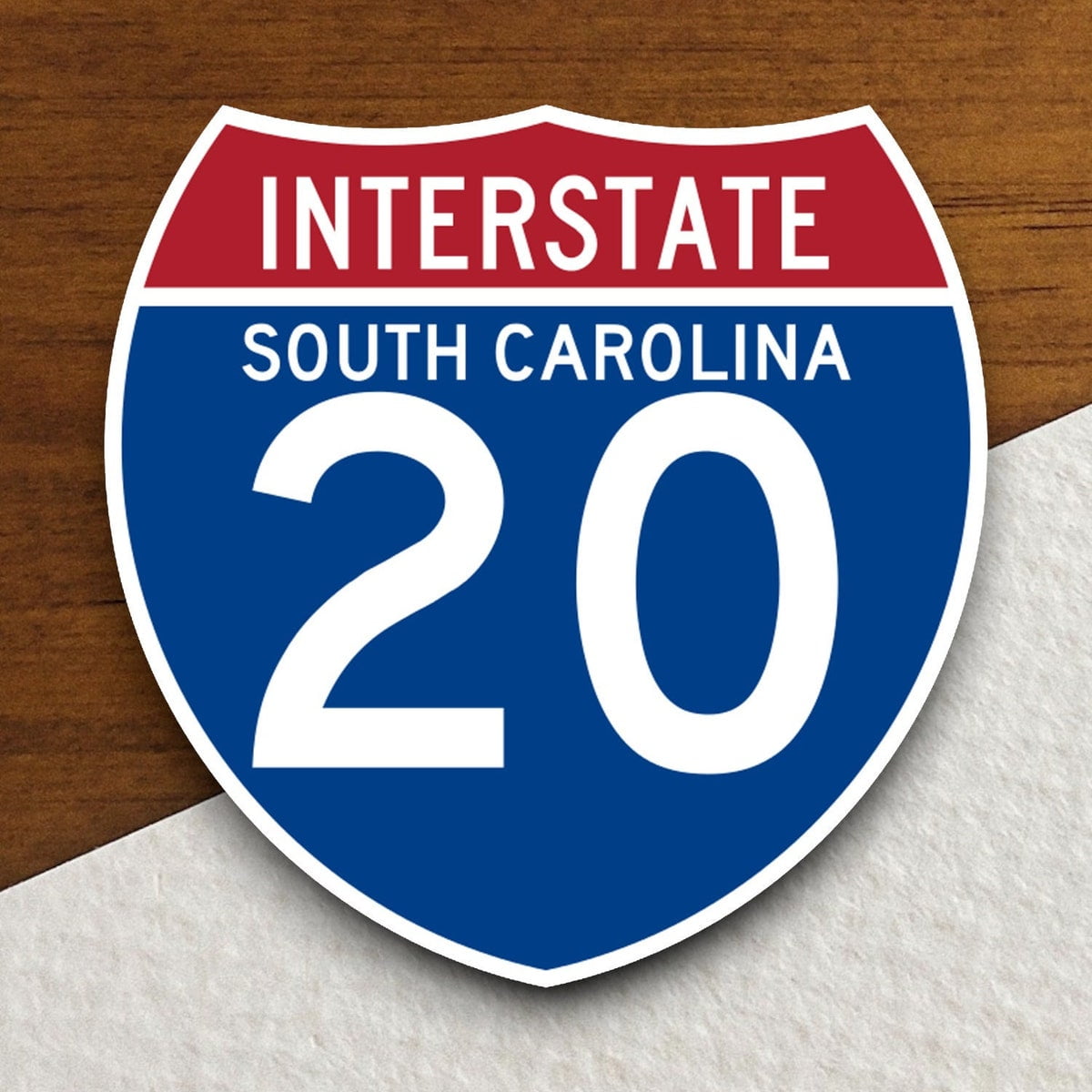 Maneki Interstate Route 20 South Carolina Sticker, Interstate Highway ...