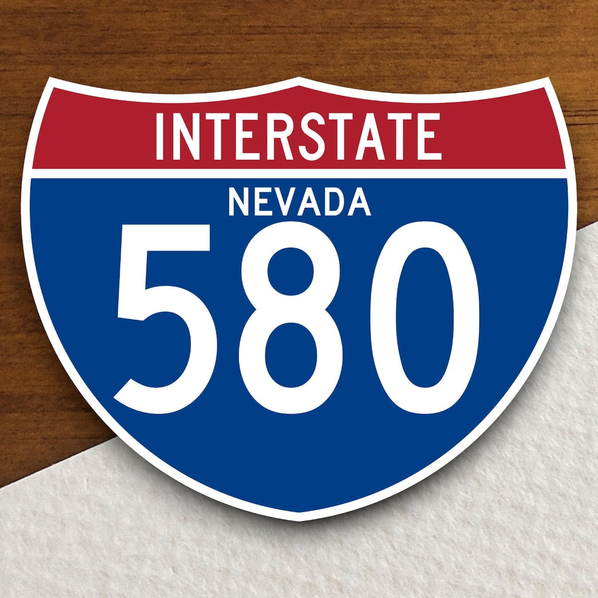 Maneki Interstate Route 580 Nevada Sticker, Interstate Highway Sign Expressway Stickers, Highway ...