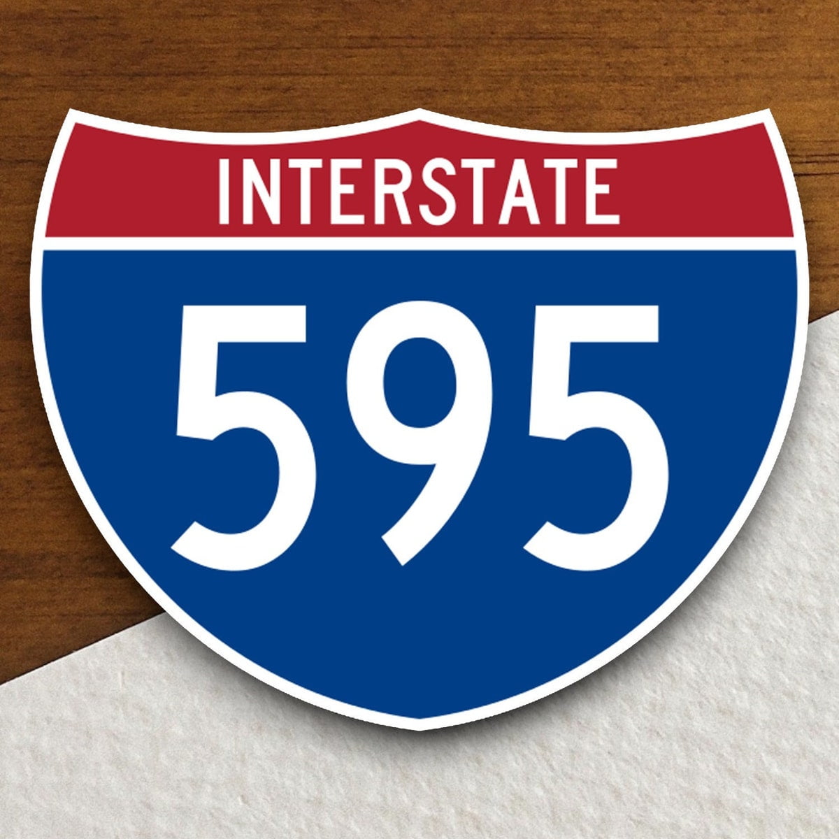 Maneki Interstate Route 595 Sticker, Interstate Highway Sign Expressway ...