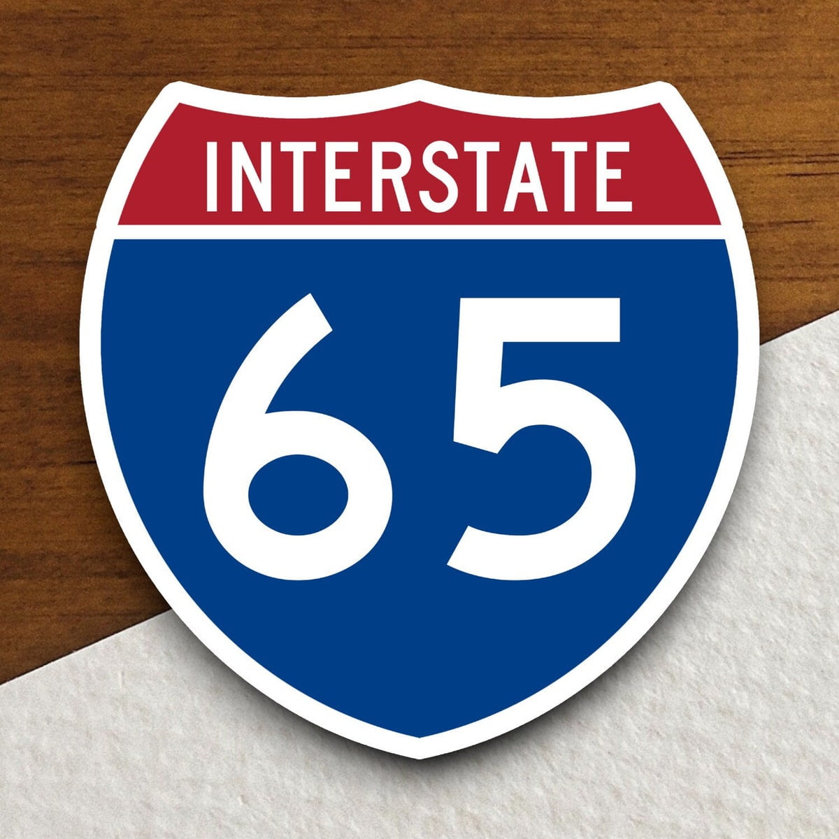 Maneki Interstate Route 65 Sticker, Interstate Highway Sign Expressway ...