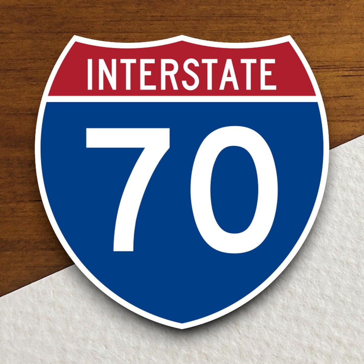 Maneki Interstate Route 70 Sticker,, Interstate Highway Sign Expressway ...