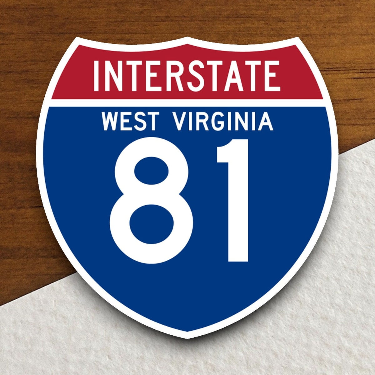 Maneki Interstate Route 81 West Virginia Sticker, Interstate Highway ...