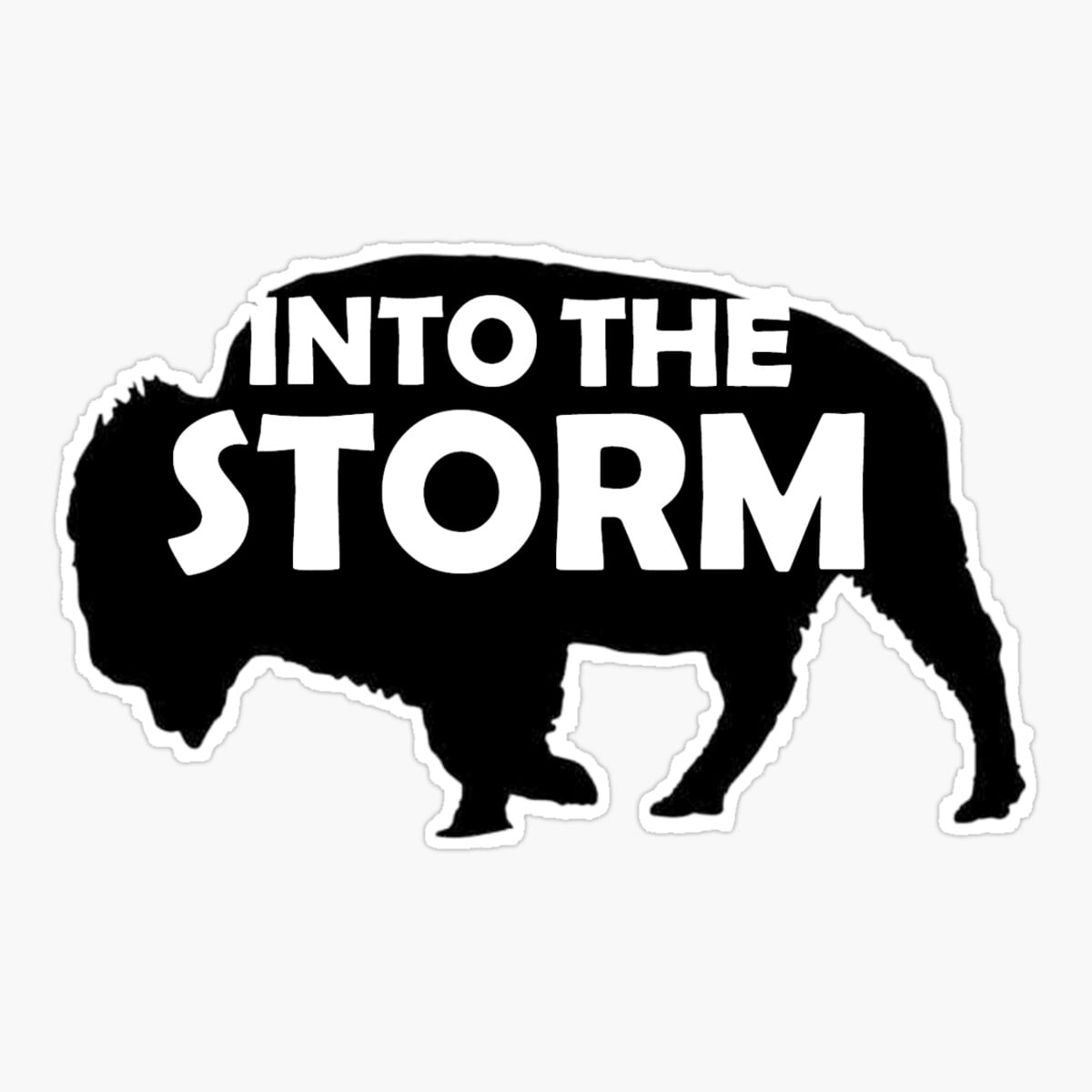 Maneki Into The Storm Bison Er, Phone Decal Water Bottle Stickers Car ...