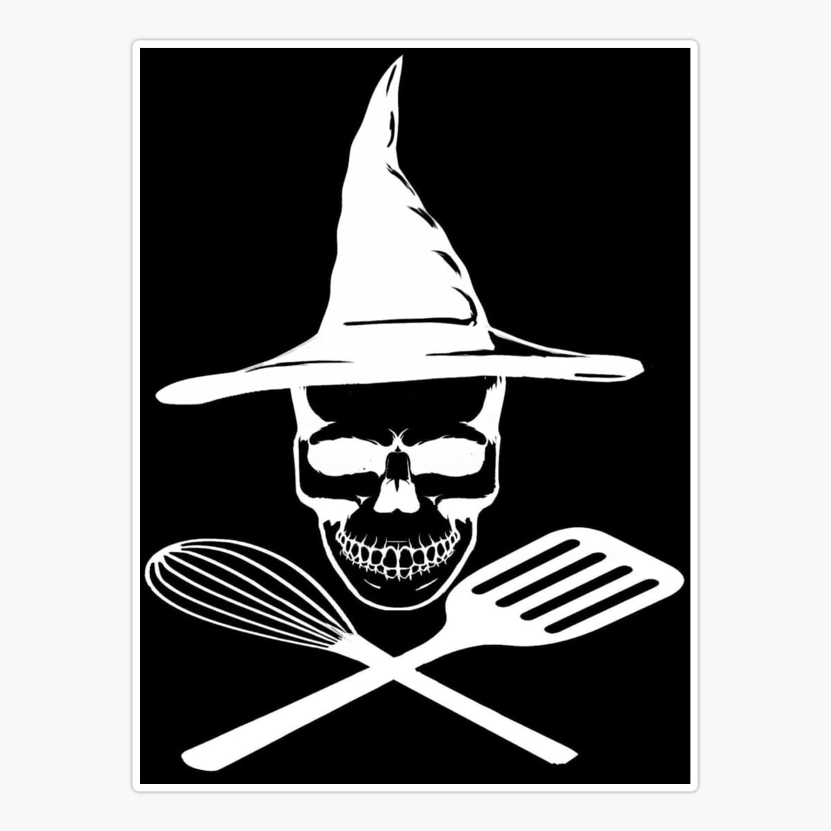 Maneki Inverted Kitchen Witchin' Logo Sticker, Phone Decal Water Bottle ...