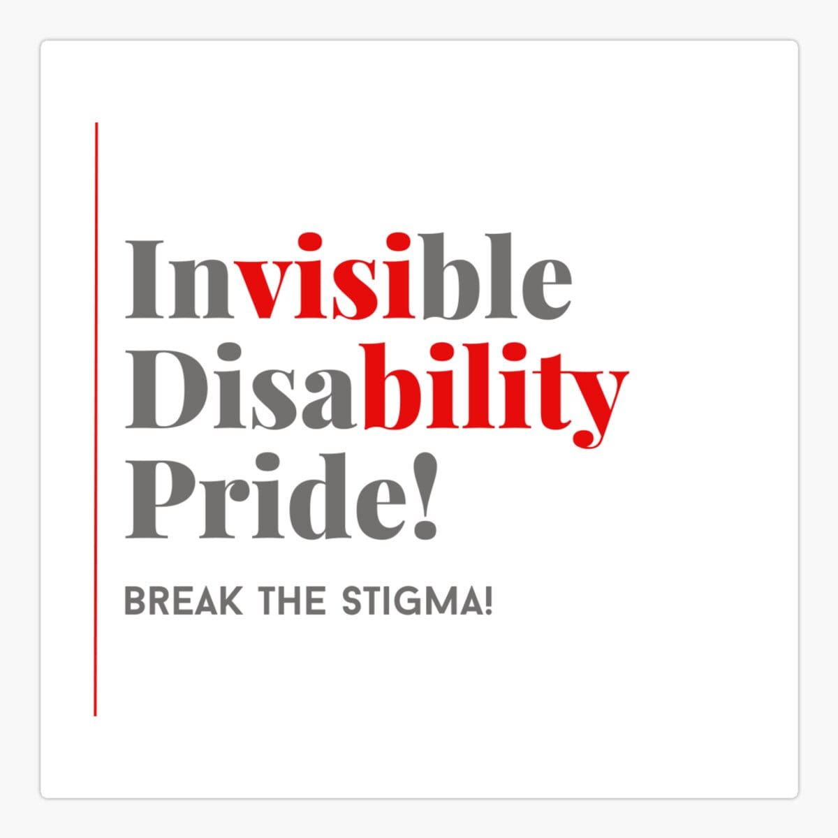 Maneki Invisible Disability Pride Er, Phone Decal Water Bottle Stickers ...