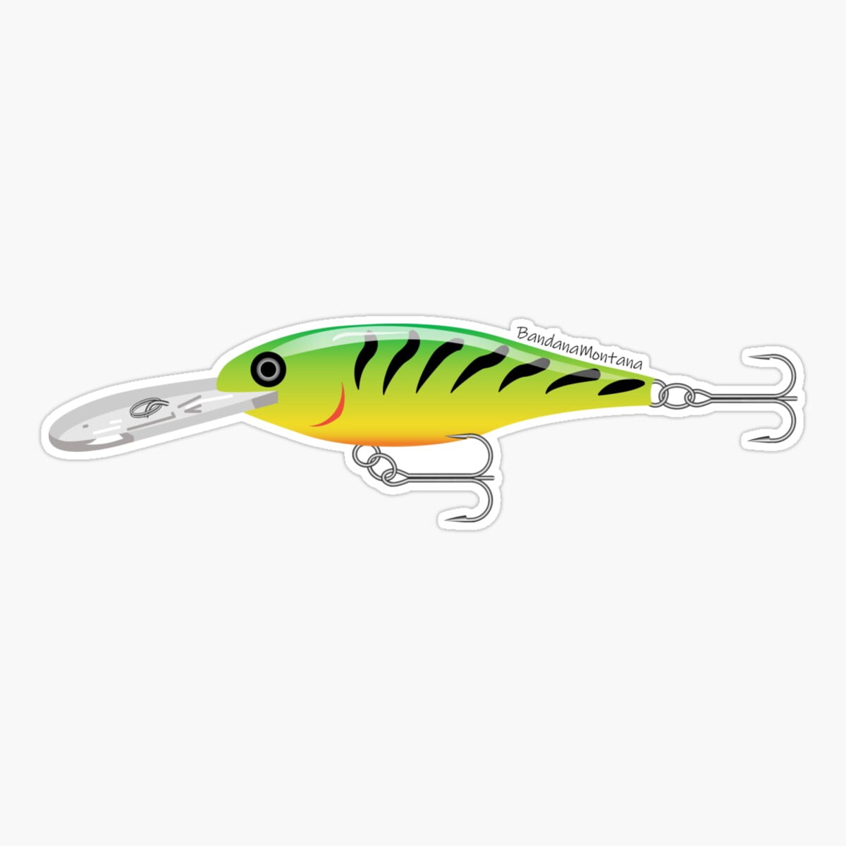 Maneki Iretiger Crankbait Ishing Lure Er, Phone Decal Water Bottle ...