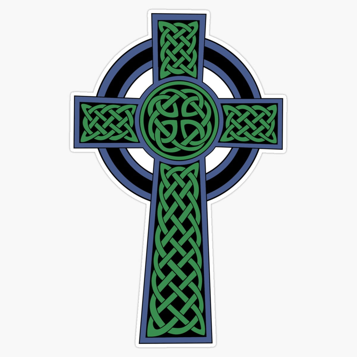 Maneki Irish Celtic Knot Cross Er, Phone Decal Water Bottle Stickers ...