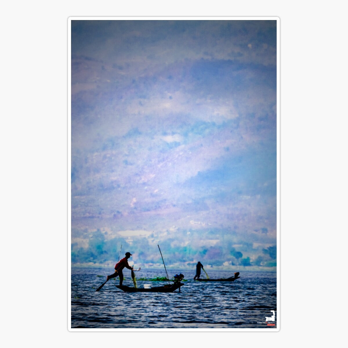 Maneki Ishermen Myanmar Inle Lake Er, Phone Decal Water Bottle Stickers ...