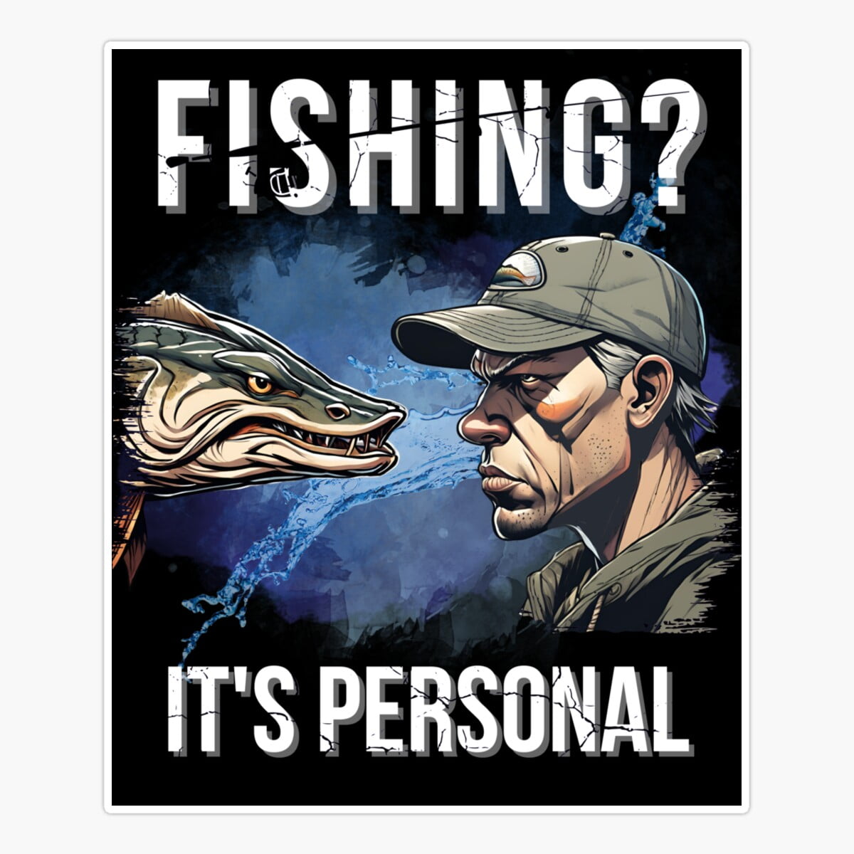 Maneki Ishing? It'S Personal. Unny Git Or Ishermen Er, Phone Decal ...