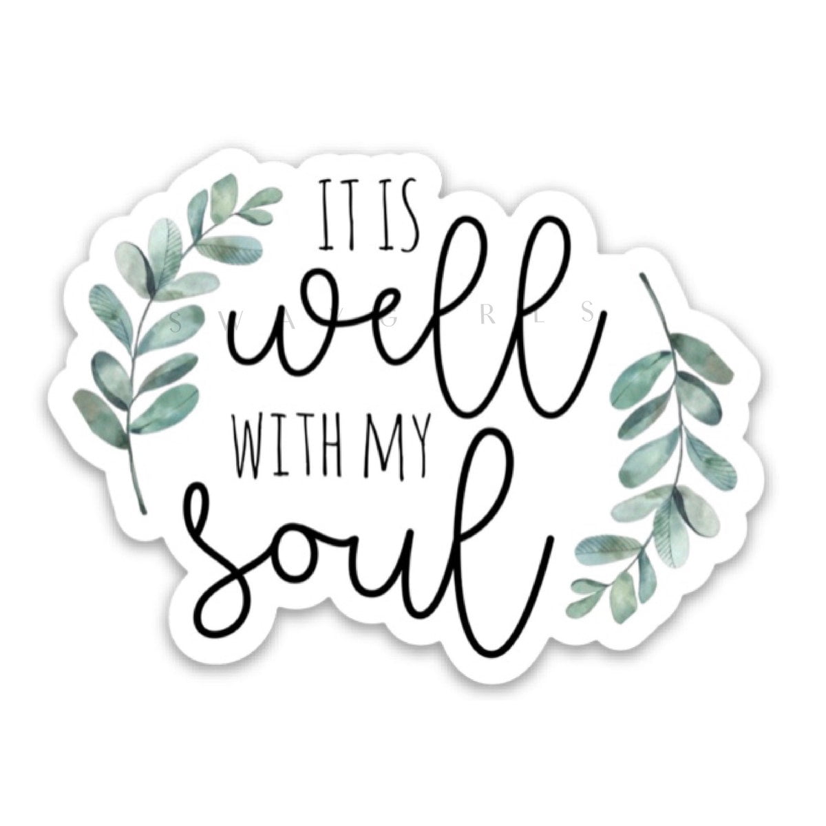 Maneki It Is Well With My Soul Sticker Christian Decal Religious ...