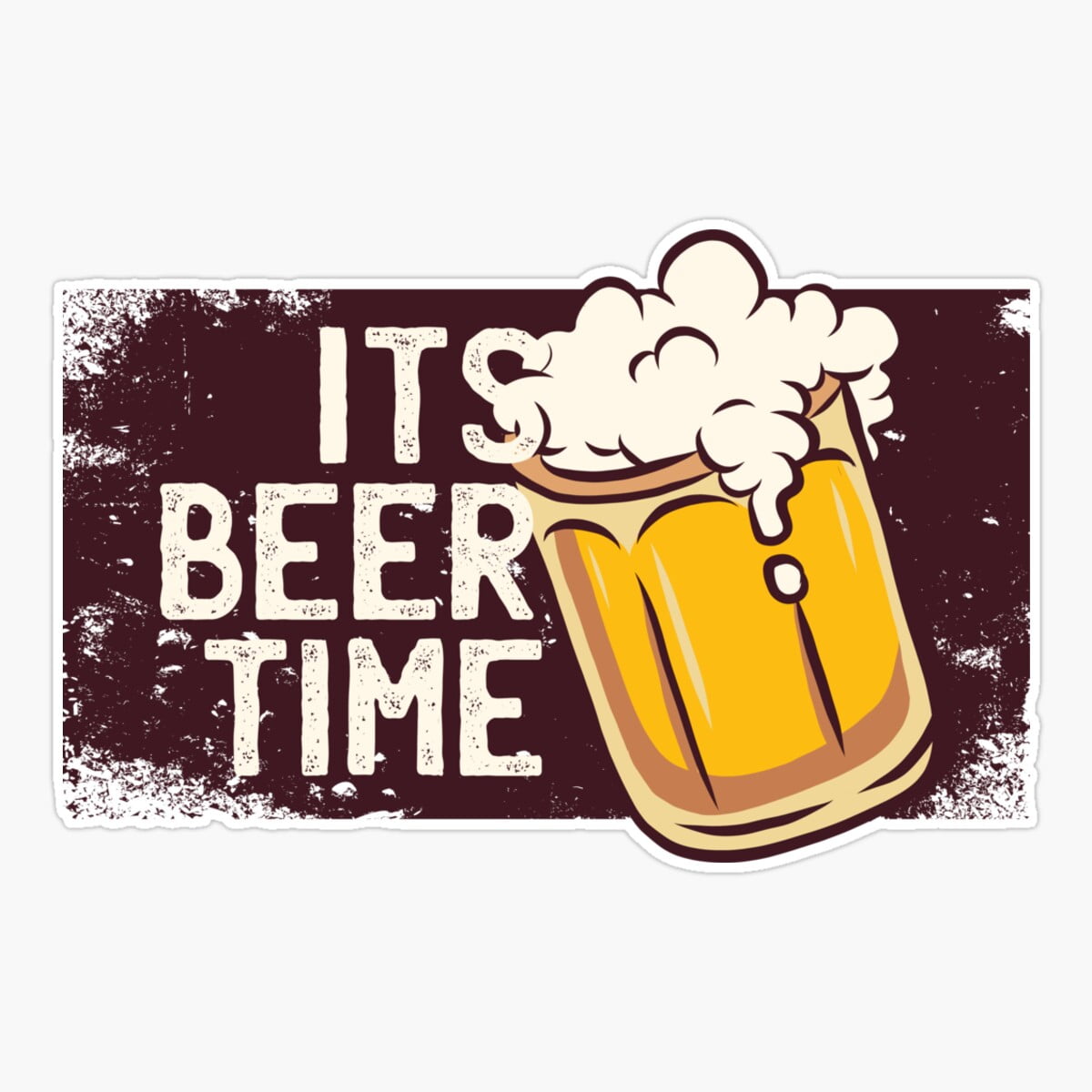 Maneki It'S Beer Time Er, Phone Decal Water Bottle Stickers Car Decals ...