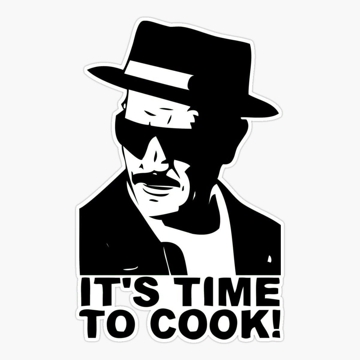 Maneki It'S Time To Cook Walter White Breaking Bad Tribute Sticker ...
