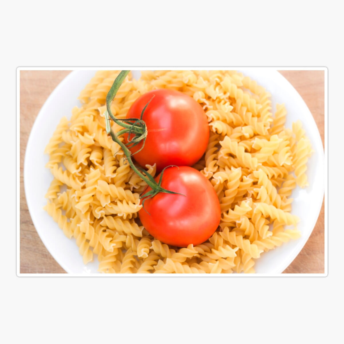 Maneki Italian Usilli Pasta With Tomatoes Sticker, Phone Decal Water ...