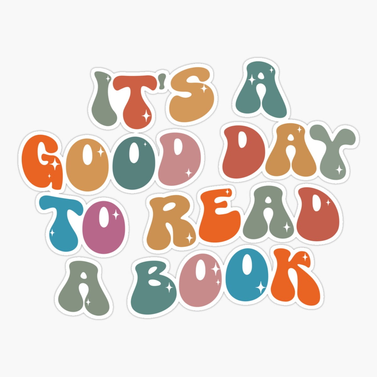 Maneki Its A Good Day To Read A Book Sticker, Phone Decal Water Bottle ...