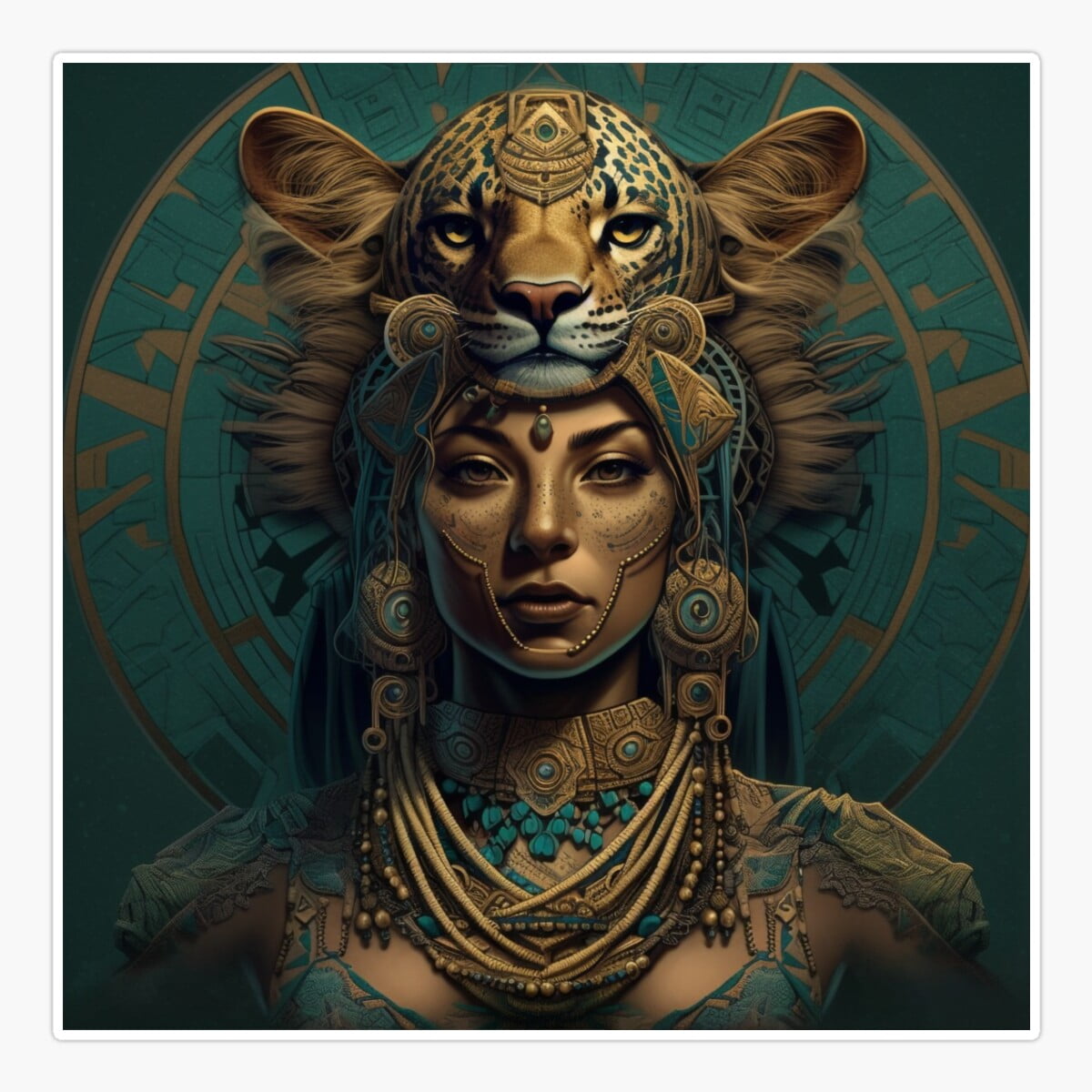 Maneki Ixchel | Mayan Gods | Series 01 Sticker, Phone Decal Water ...