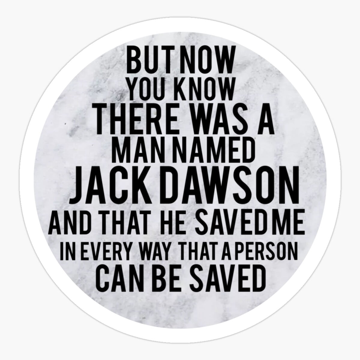 Maneki Jack Dawson Sticker, Phone Decal Water Bottle Stickers Car ...