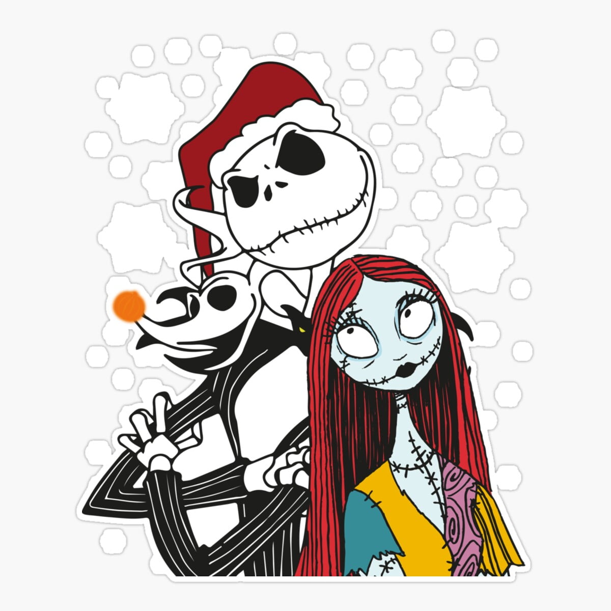 Maneki Jack Skellington, Zero And Sally - The Nightmare Beore Christmas ...