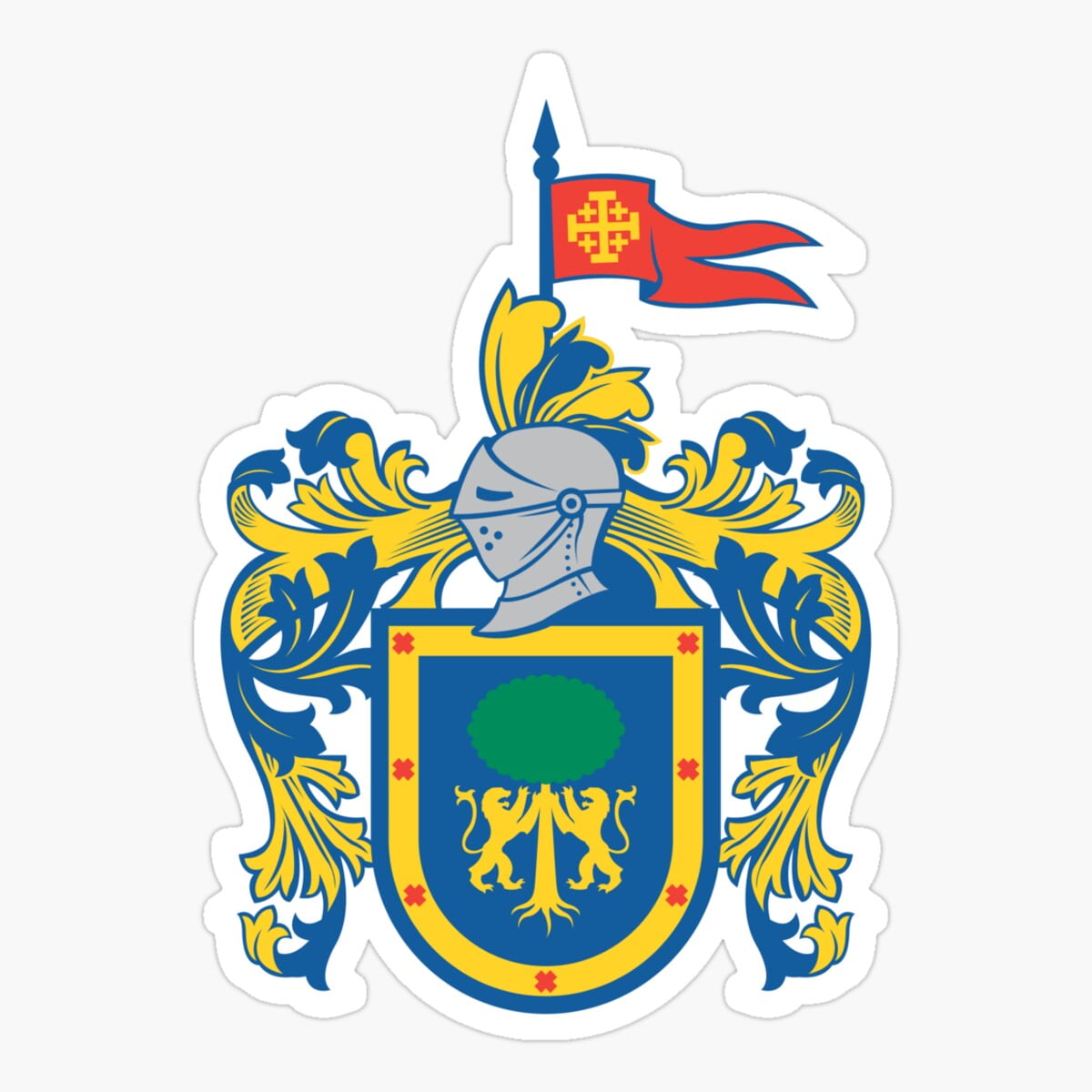 Maneki Jalisco Coat O Arms Sticker, Phone Decal Water Bottle Stickers ...