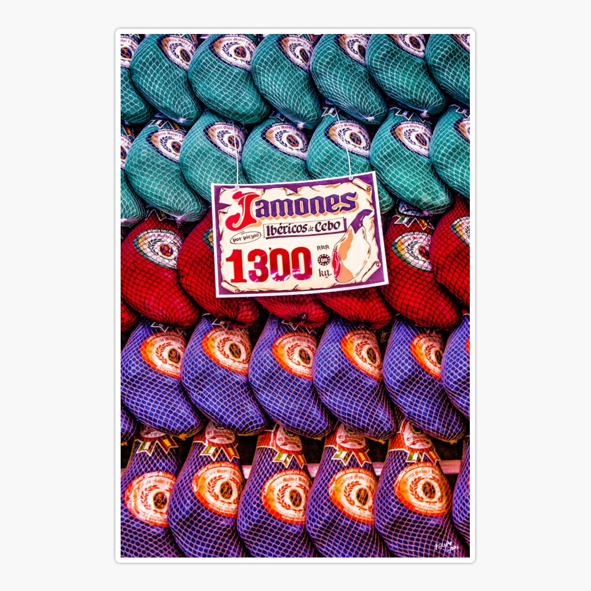 Maneki Jamones Iberico De Cebo Er, Phone Decal Water Bottle Stickers ...