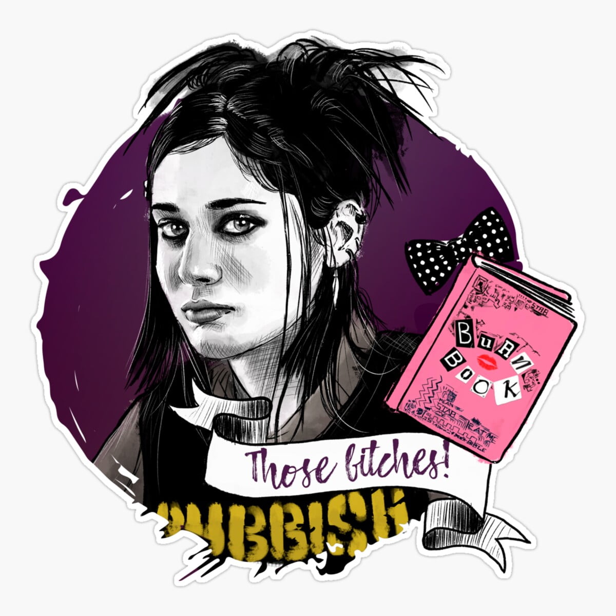 Maneki Janis Ian (Mean Girls) Er, Phone Decal Water Bottle Stickers Car ...