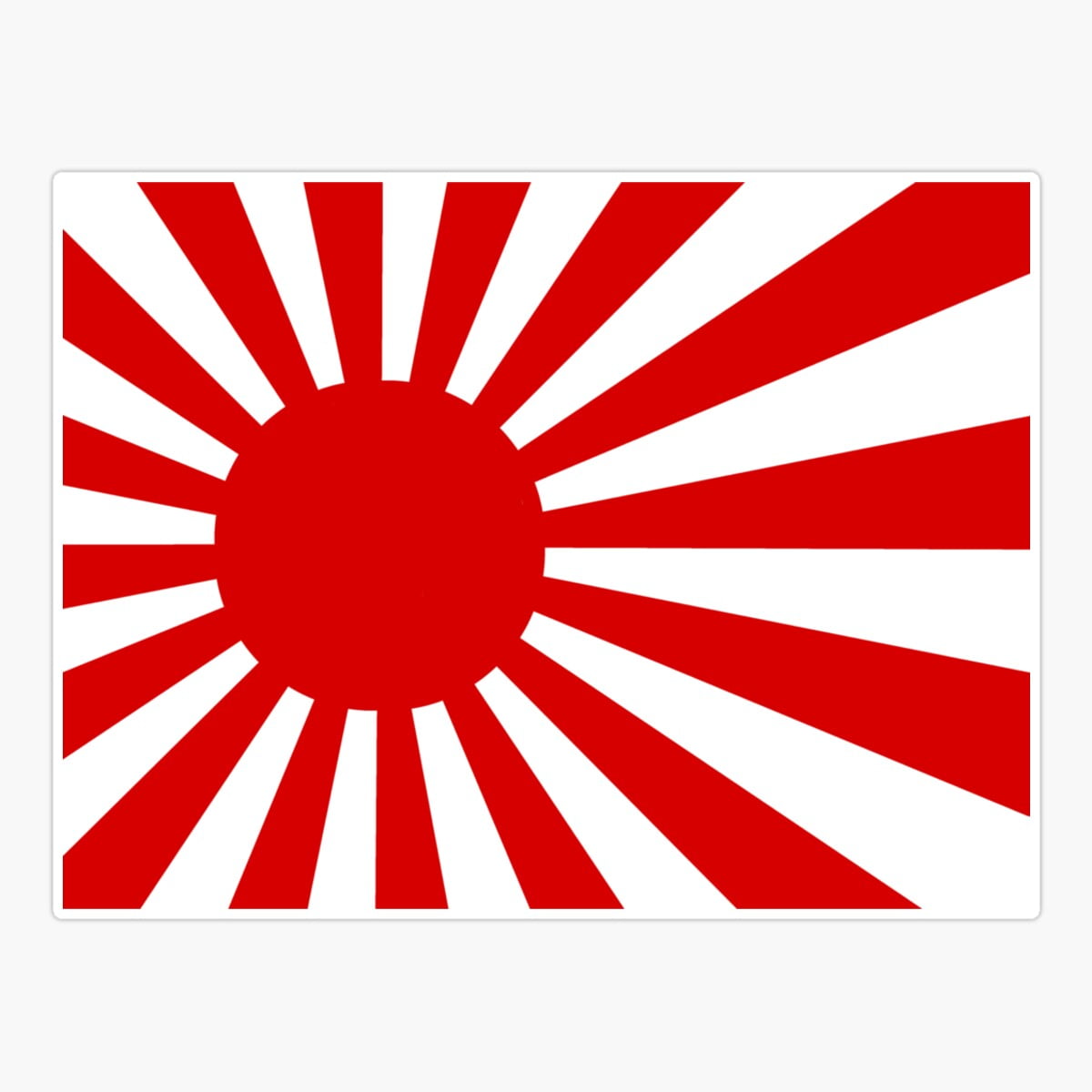 Maneki Japanese Empire Lag/ Naval Jack Sticker, Phone Decal Water ...