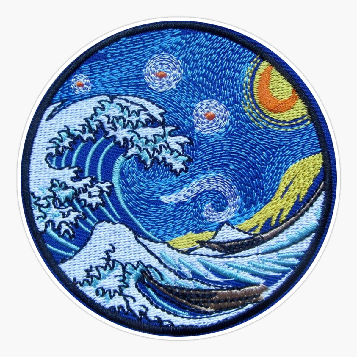 Maneki Japanese Wave Sticker Sticker, Phone Decal Water Bottle Stickers ...