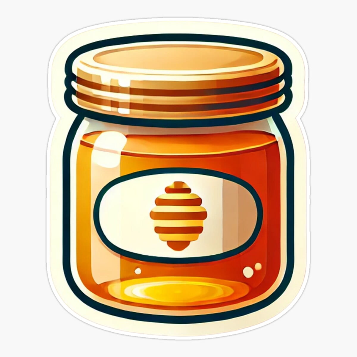 Maneki Jar O Honey Sticker Sticker, Phone Decal Water Bottle Stickers ...