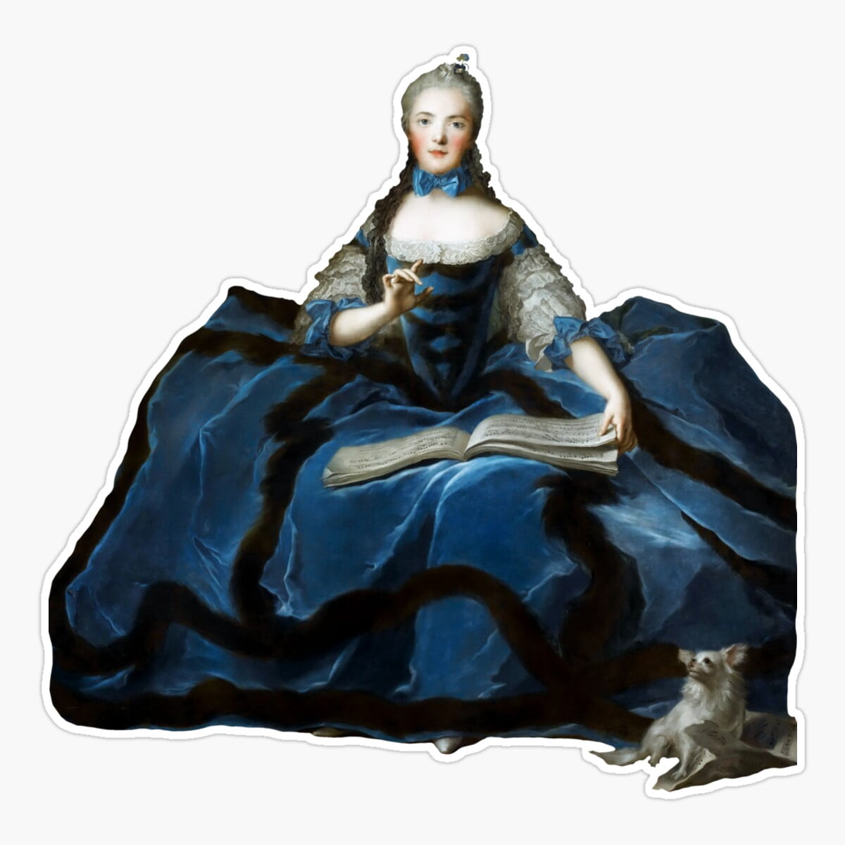 Maneki Jean-Marc Nattier - Madame Adelaïde De France Er, Phone Decal ...