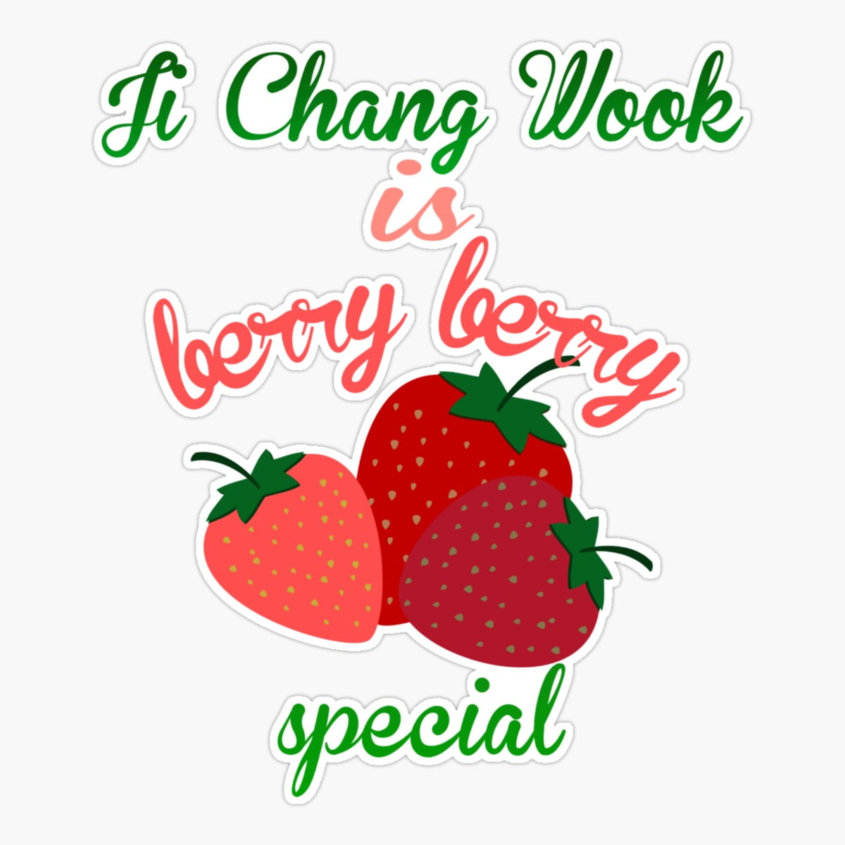Maneki Ji Chang Wook Is Berry Berry Special Sticker, Phone Decal Water ...