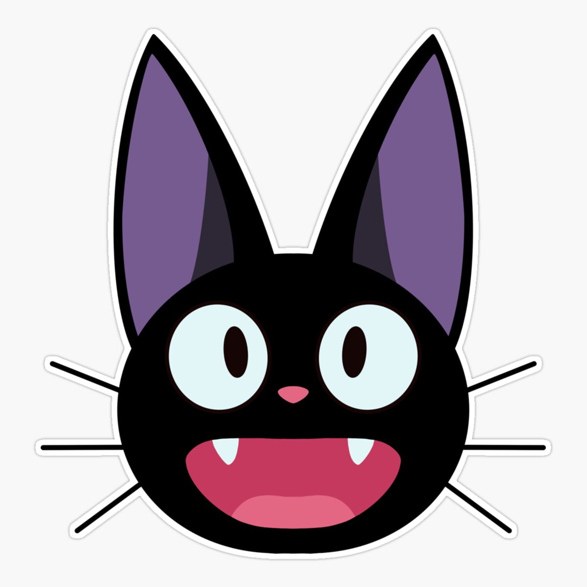 Maneki Jiji Sticker, Phone Decal Water Bottle Stickers Car Decals ...