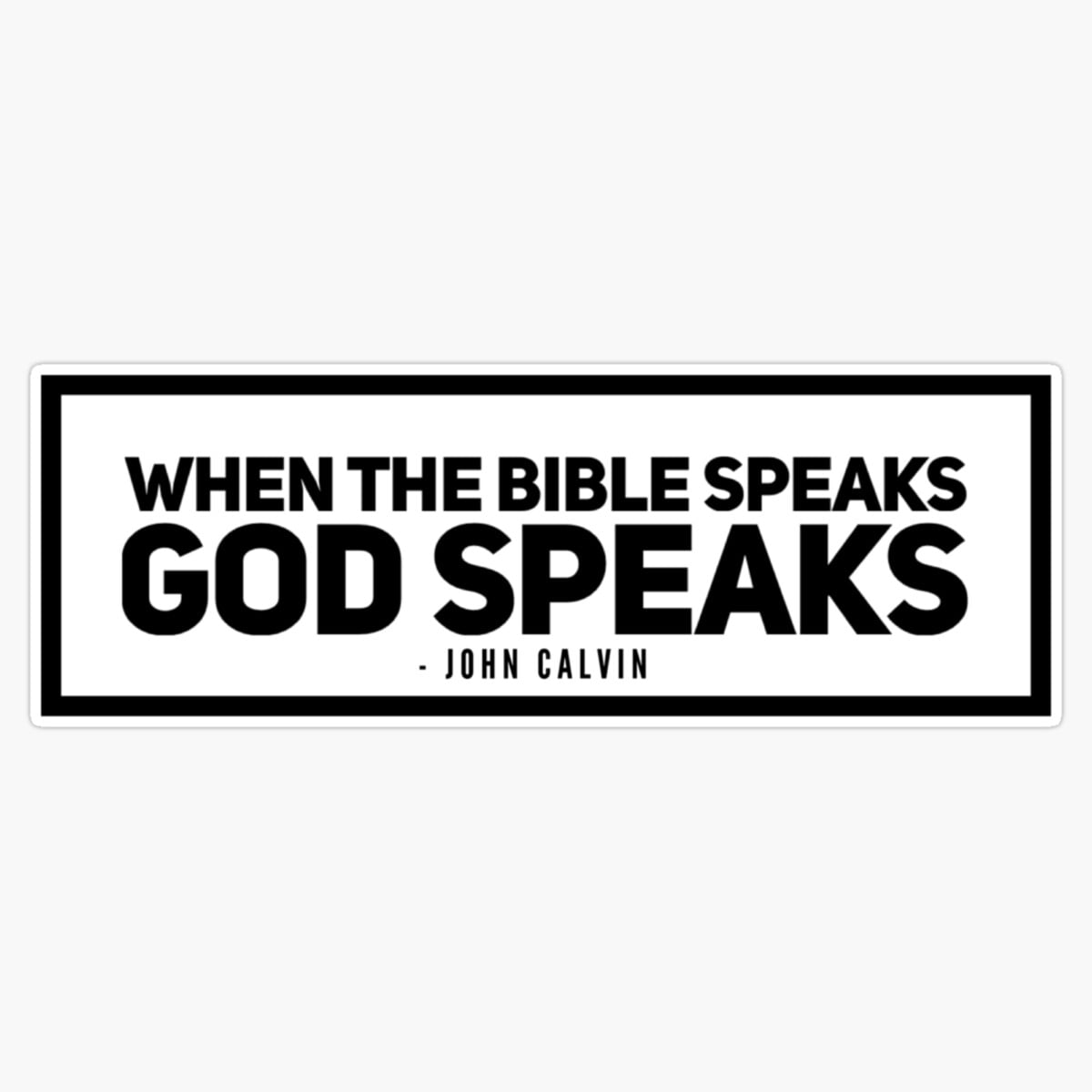 Maneki John Calvin Quote Er, Phone Decal Water Bottle Stickers Car ...