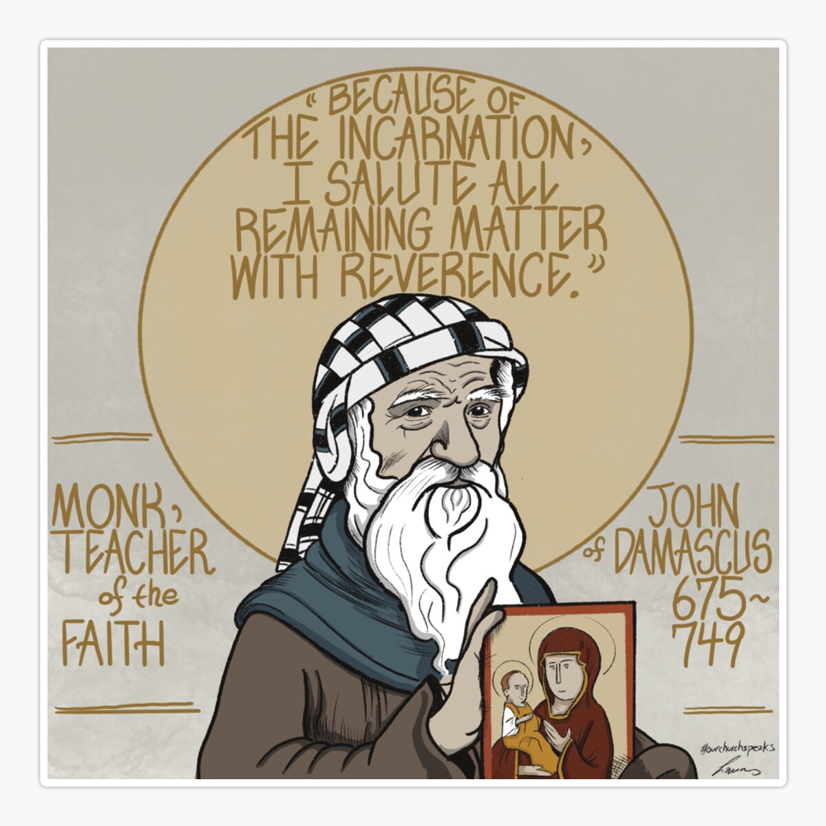 Maneki John Of Damascus (675-749), Monk, Teacher Of The Faith Er, Phone ...
