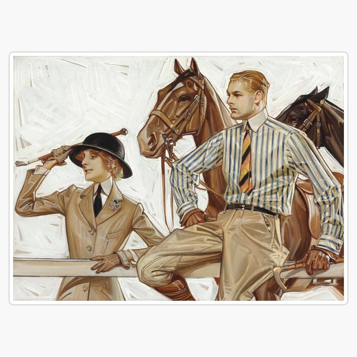 Maneki Joseph Christian Leyendecker, Horse Racing Er, Phone Decal Water ...