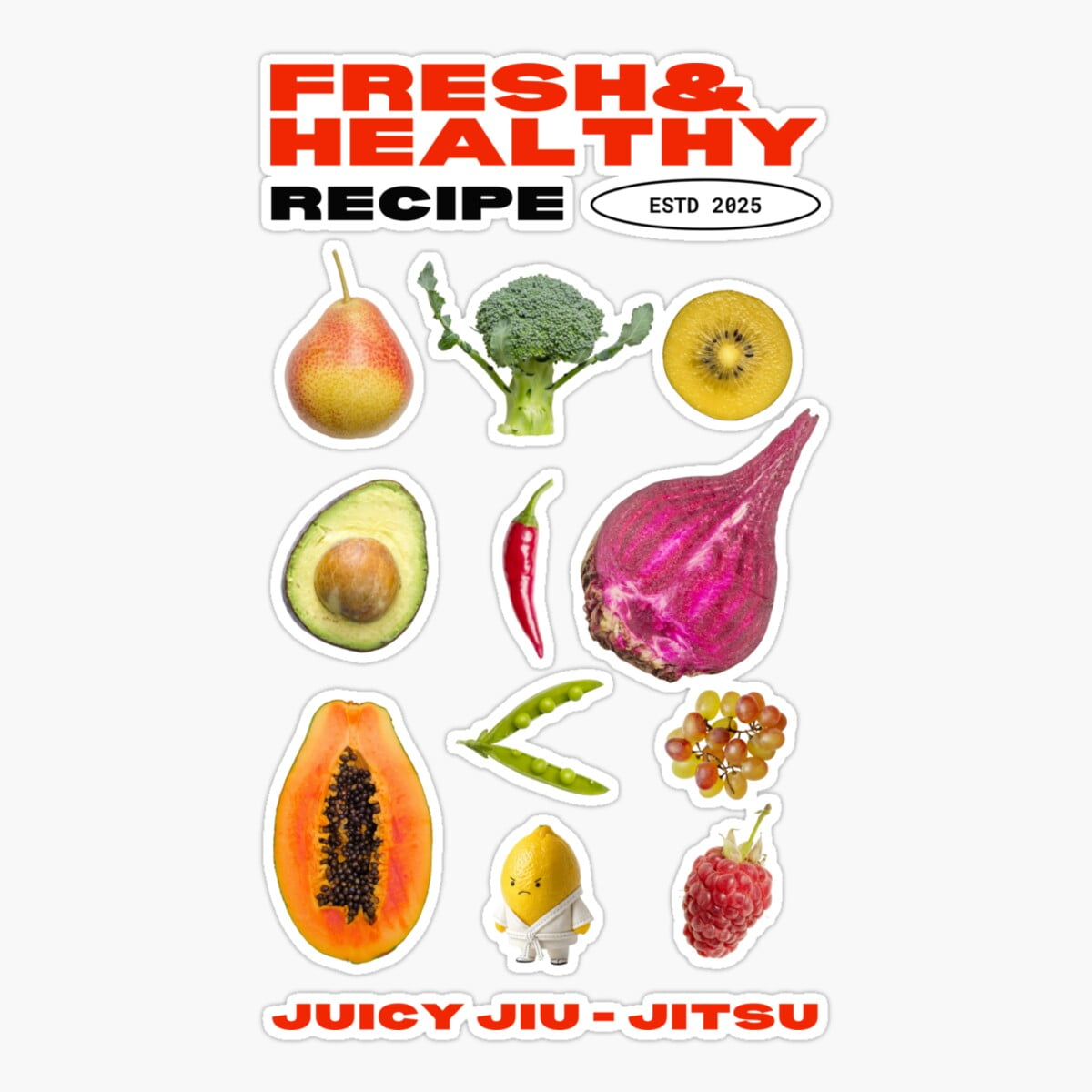 Maneki Juicy Jiujitsu: A Recipe Or Strength Sticker, Phone Decal Water ...