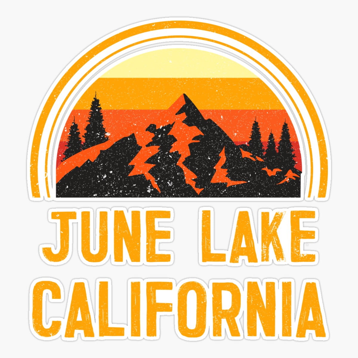 Maneki June Lake Caliornia Ca Mountains Hiking Souvenir Vintage Er ...