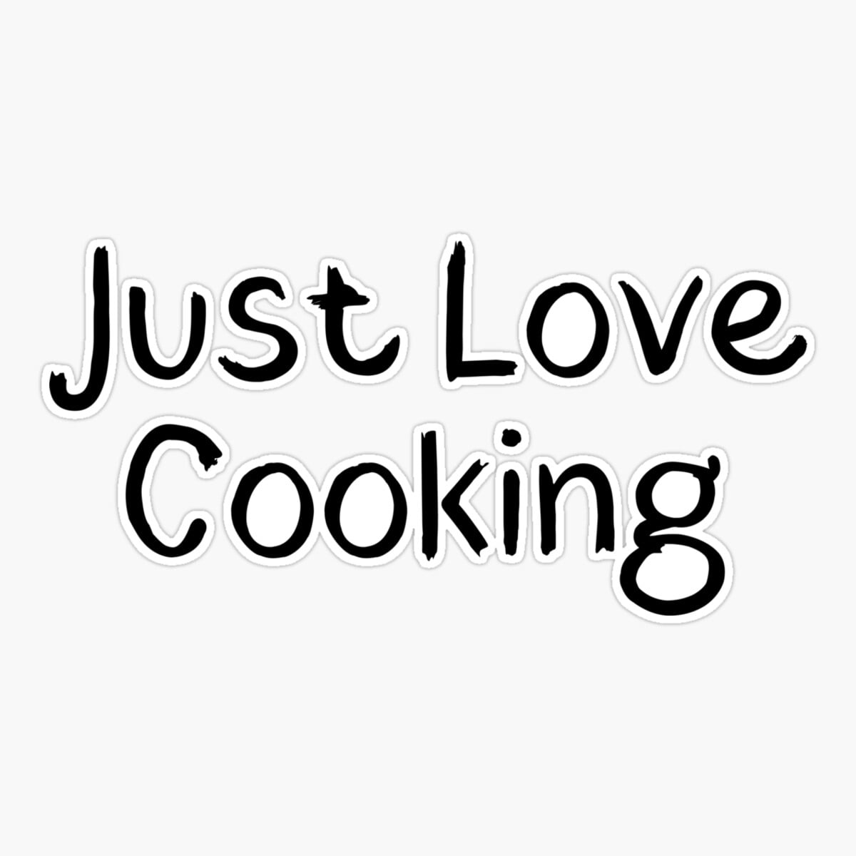 Maneki Just Love Cooking Sticker, Phone Decal Water Bottle Stickers Car ...