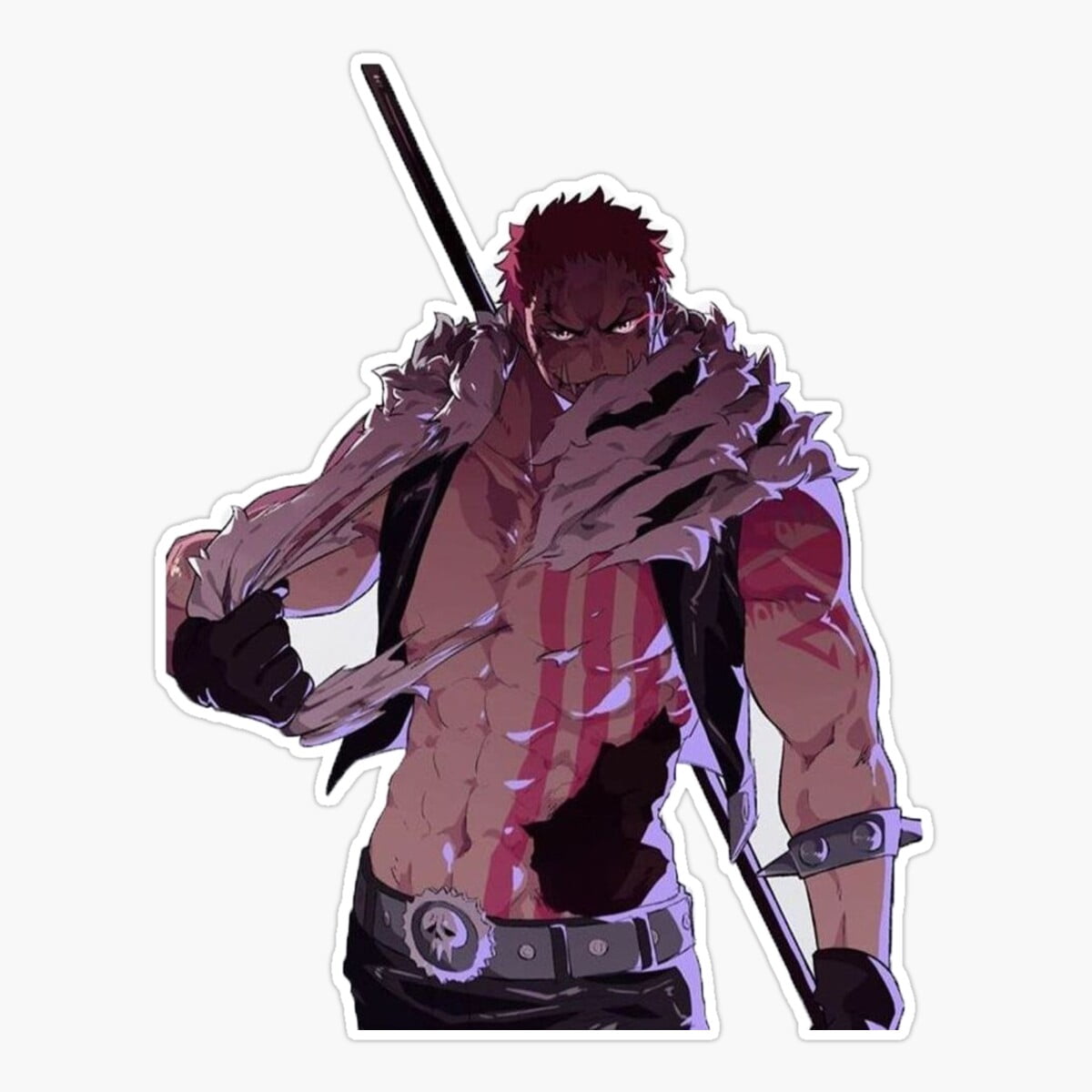 Maneki Katakuri Fan Art Blade Er, Phone Decal Water Bottle Stickers Car ...