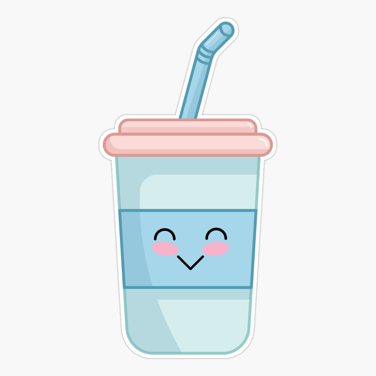 Maneki Kawaii Beverage Cup Art Er, Phone Decal Water Bottle Stickers ...