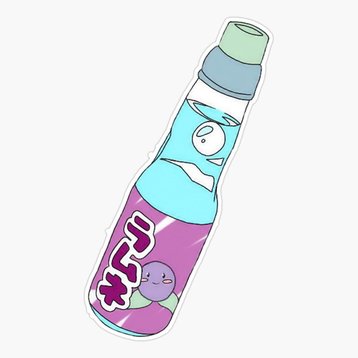 Maneki Kawaii Blueberry Soda Drink Er, Phone Decal Water Bottle ...