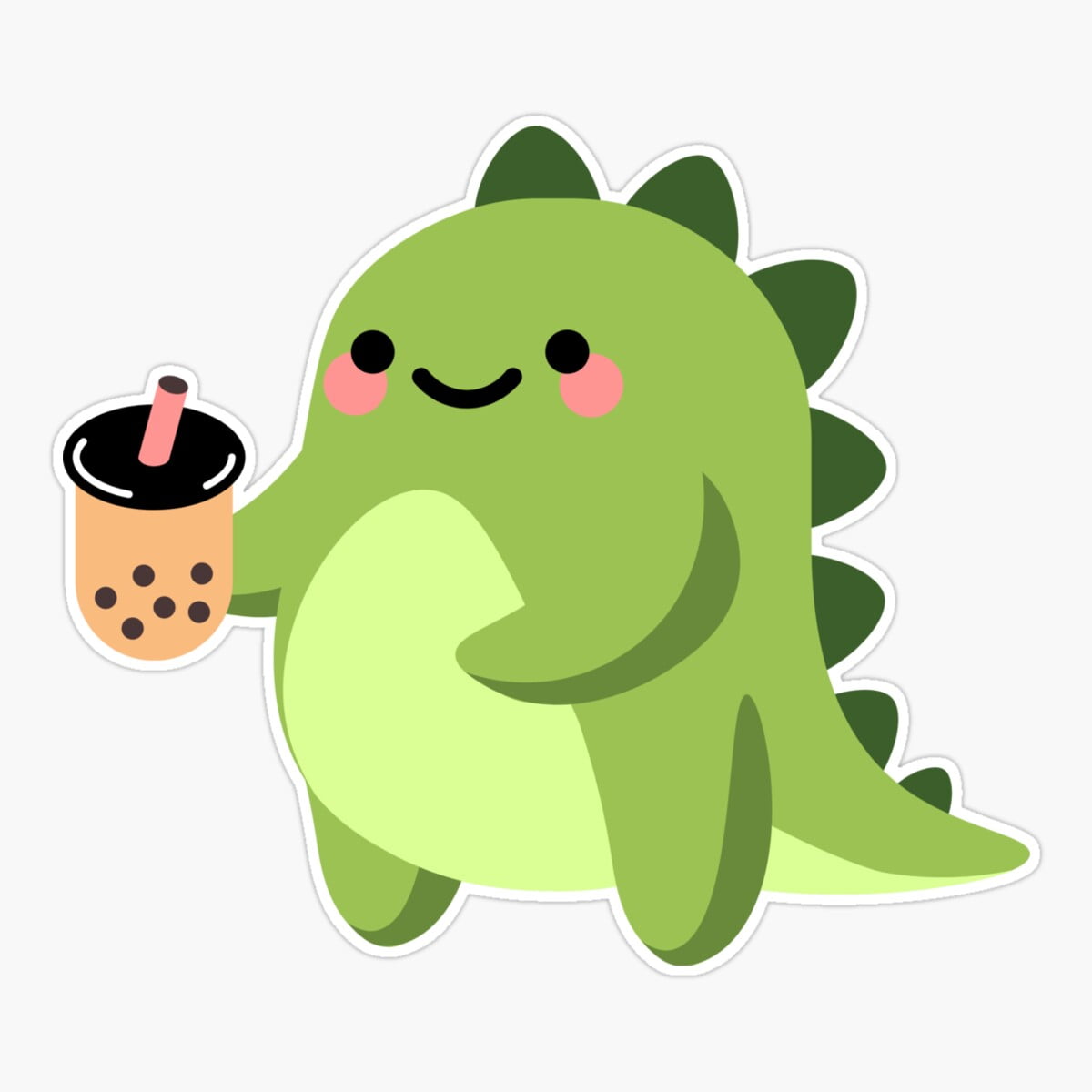 Maneki Kawaii Boba Dino Er, Phone Decal Water Bottle Stickers Car ...